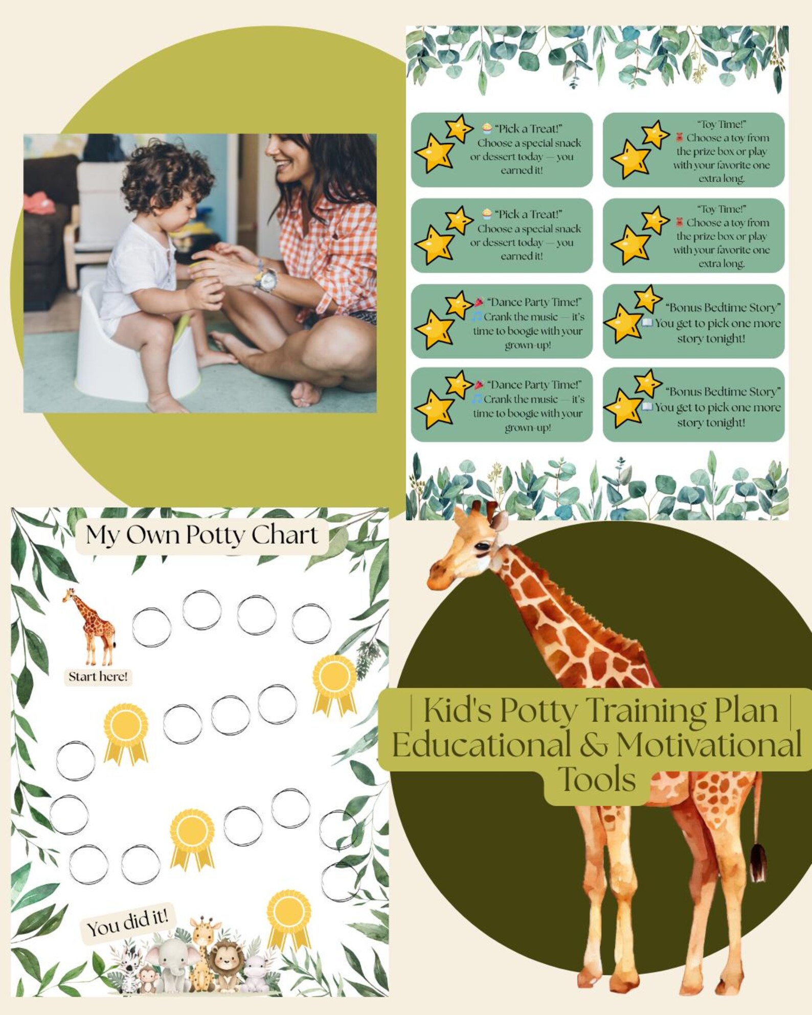 Printable Potty Training Packet | Behavior Chart, Rewards & Routine ...