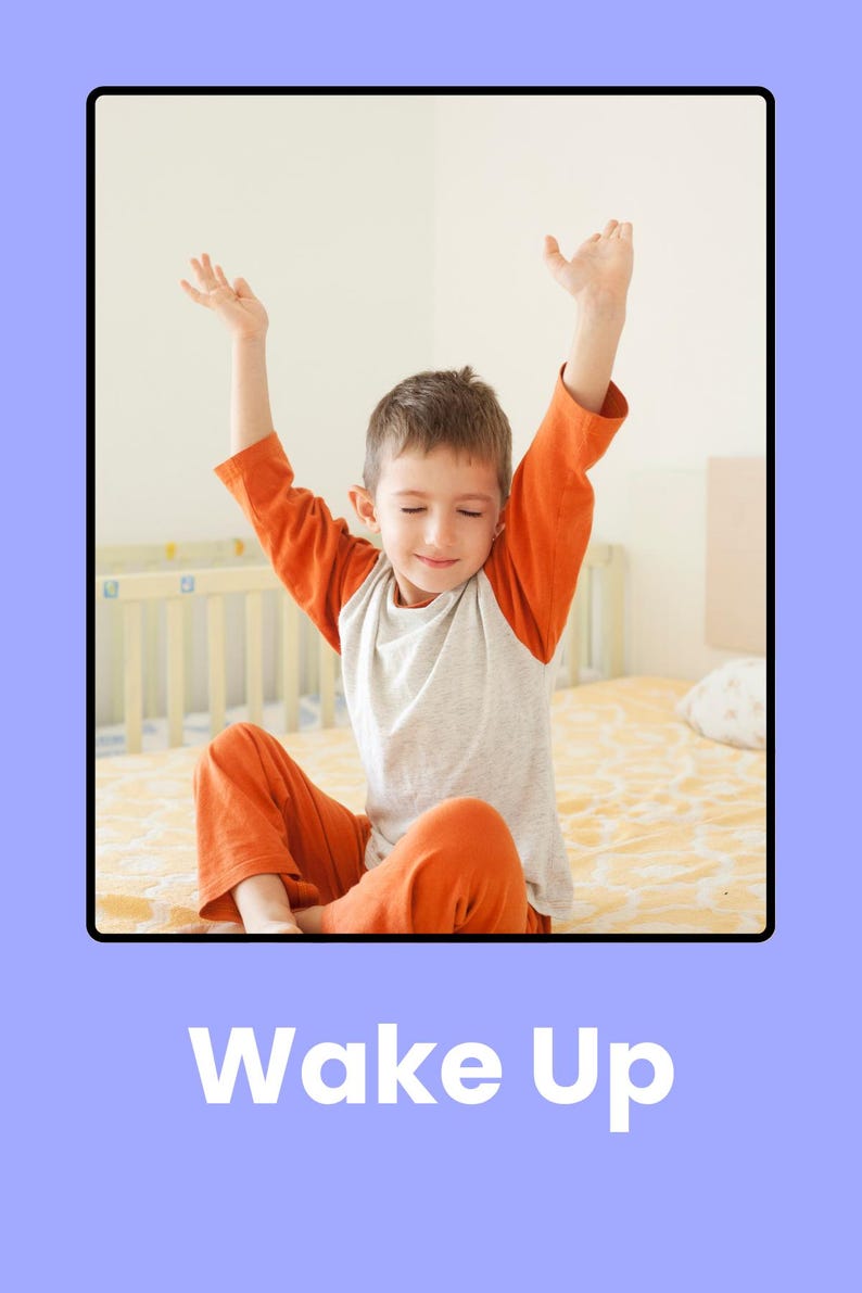 Daily Routine Flash Cards for Kids With Special Needs (printable – Real ...