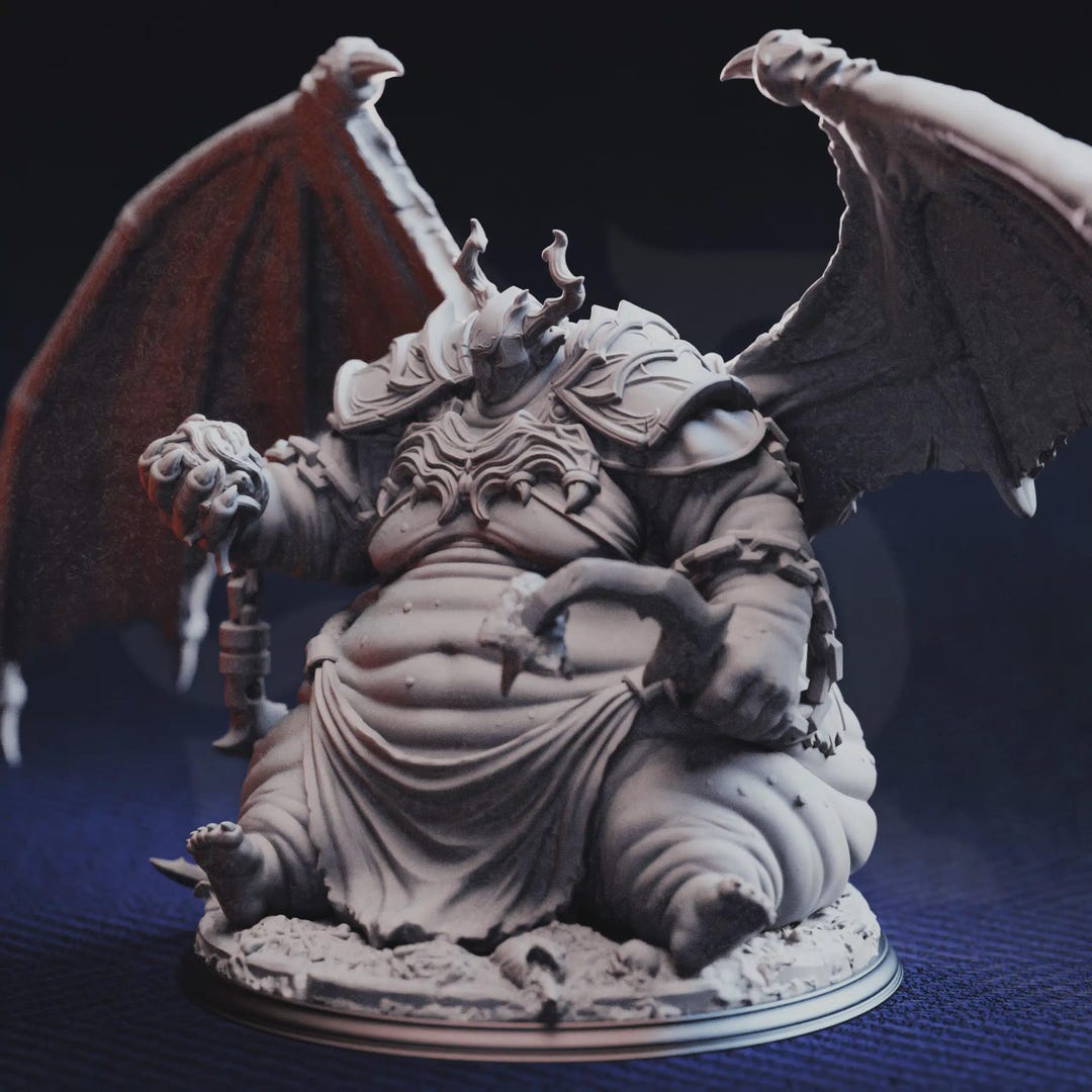 Bodge the Ravenous – Gluttony Devil | Fantasy Monster Miniature | Resin ...