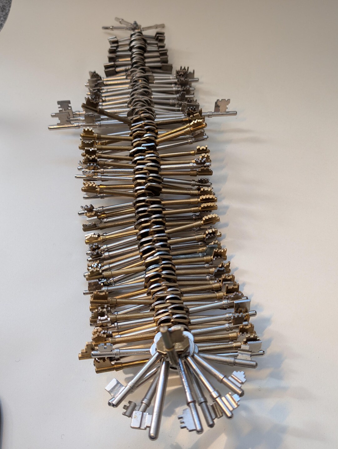 Key Snake Sculpture - Upcycled Metal Art Made From Discarded Keys. - Etsy