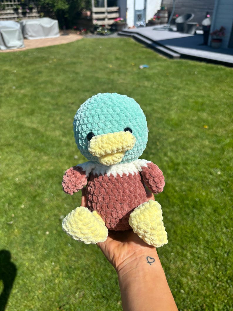 Crochet Bird Plushie, Handmade Amigurumi Duck, Flamingo, Chicken, Bird ...