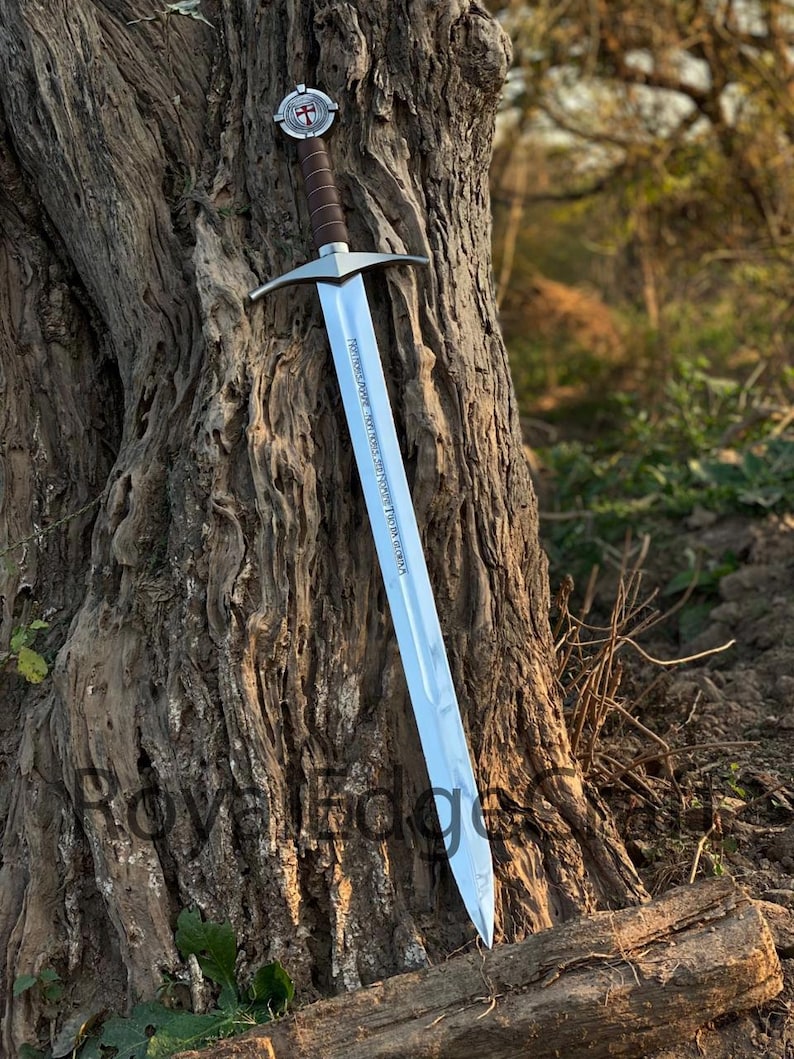 Knights Templar Sword, Medieval Replica Longsword With Scabbard - Etsy