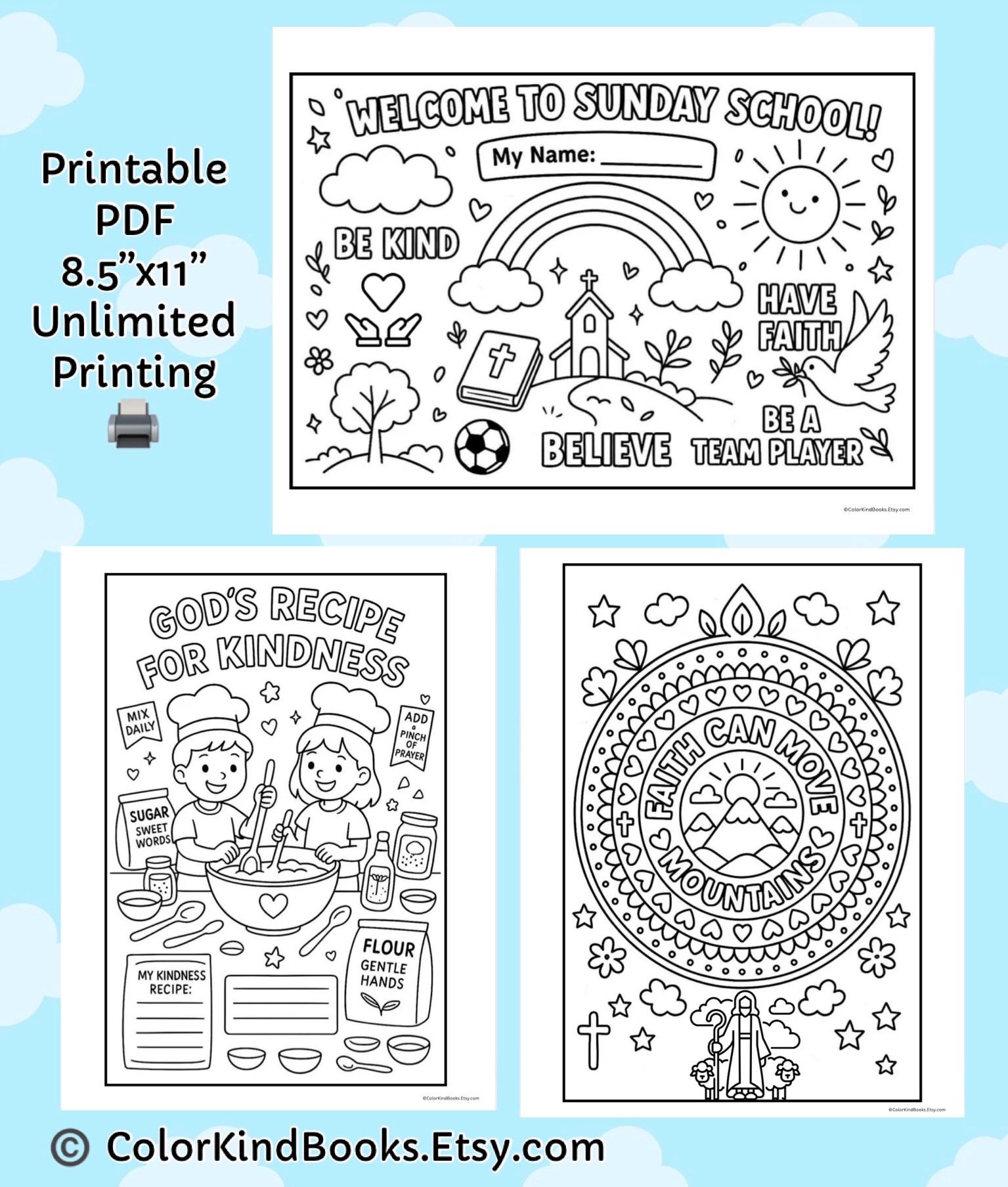 Sunday School Coloring Pages | Printable Christian Coloring Pages ...