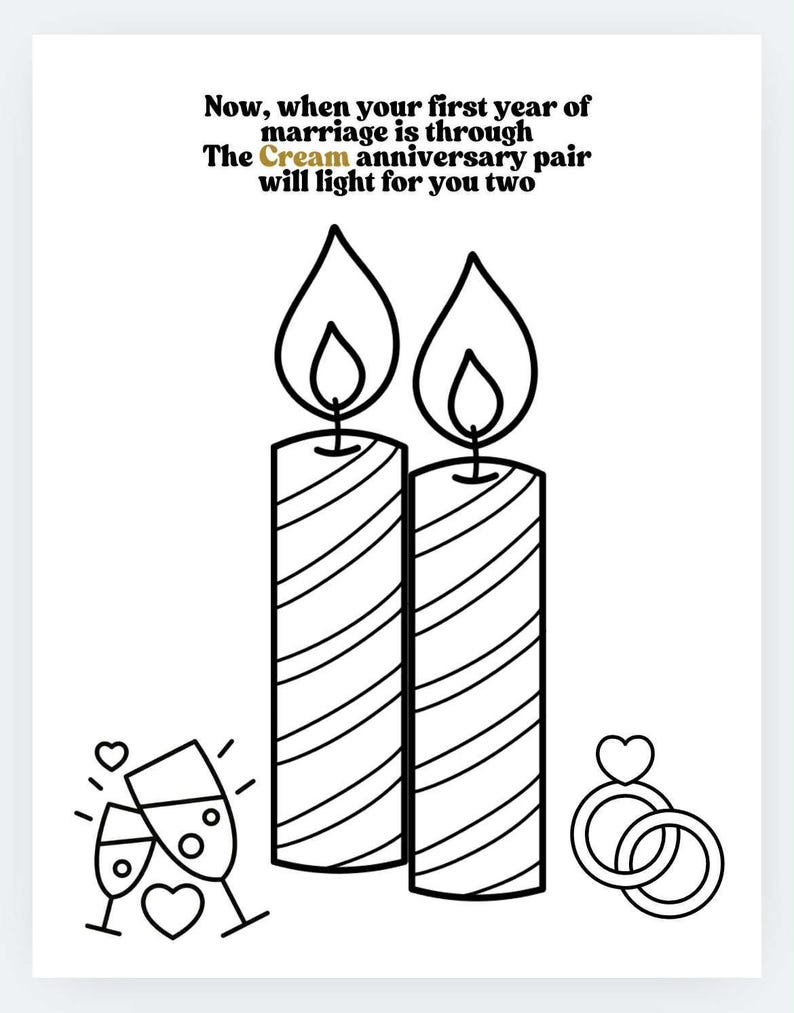 Basket of Candles Poem PDF | Printable Wedding Poem & Coloring Pages ...