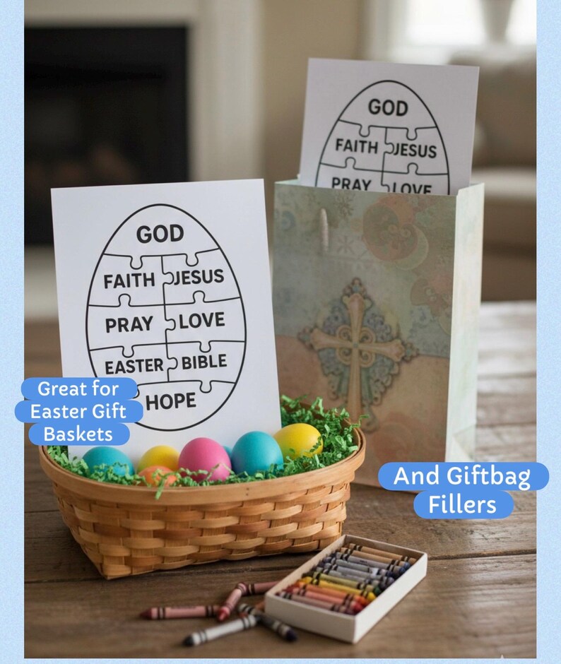 Easter Bible Craft for Kids | Religious Easter Egg Puzzle | Sunday ...