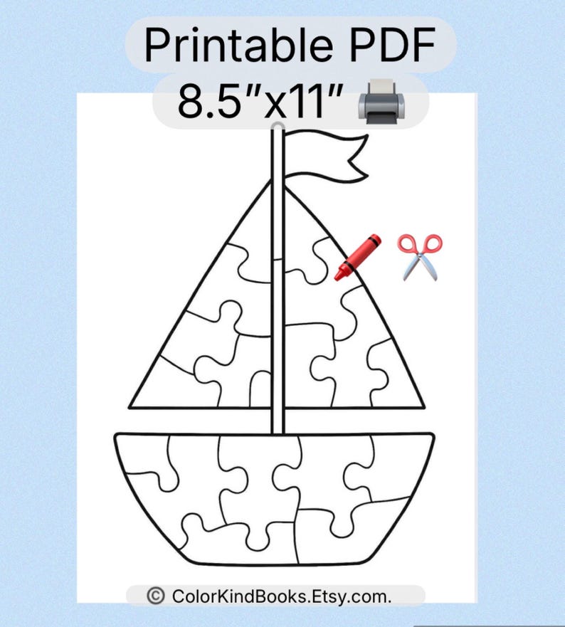 11 Printable Puzzle Outline Templates | Create Your Own Puzzle ...