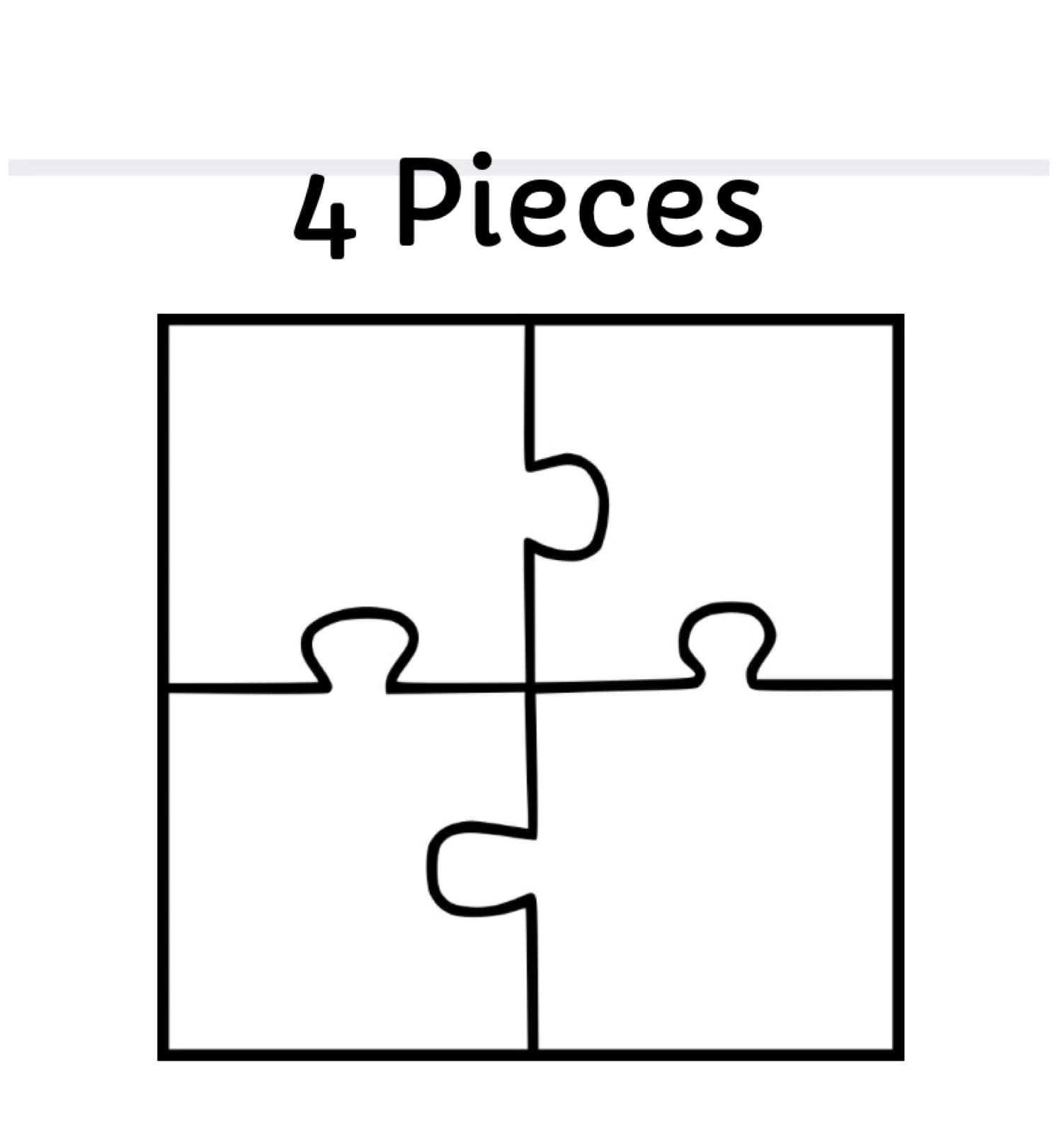 6 Printable Puzzle Outline Templates | Create Your Own Puzzle Worksheet ...