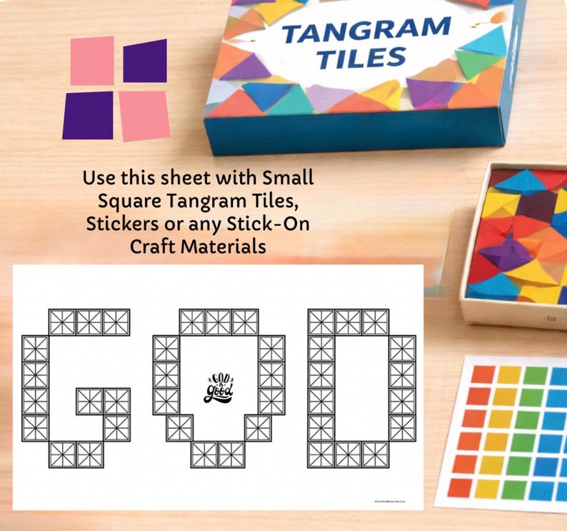Magnetic Tile Templates | Printable Pattern Block Mats | Kids Bible ...