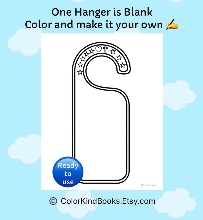Kids Bible Craft Door Hangers | Christian Printable | Bible Activity ...