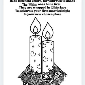 Basket of Candles Poem PDF | Printable Wedding Poem & Coloring Pages ...