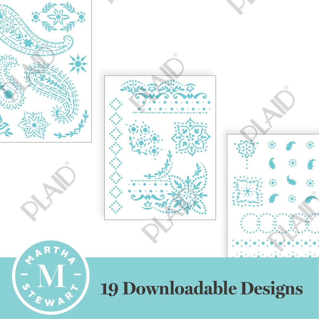 Paisley - Martha Stewart SVG Stencil Bundle - Etsy