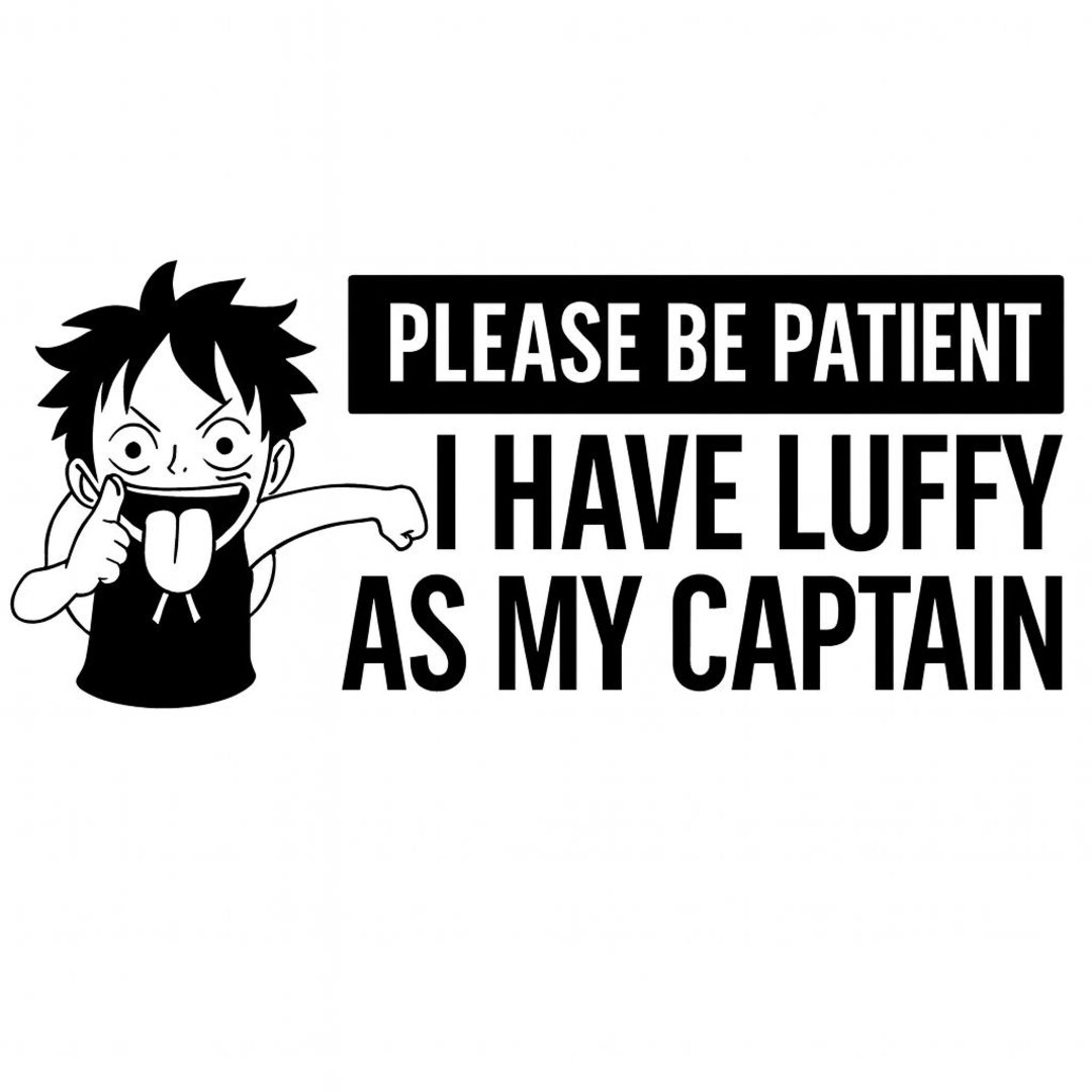 Luffy Car Decal: Funny Anime One Piece Vinyl Window Sticker - Etsy
