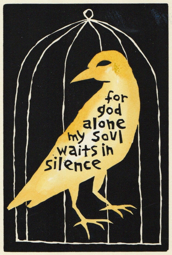 Psalm 62 Block Print Christian Biblical Scripture Prayer - Etsy Canada