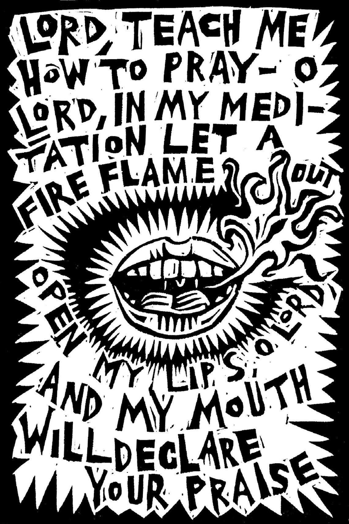 Psalms, Poems & Prayers Block Print Book Facsimile, Paperback - Etsy
