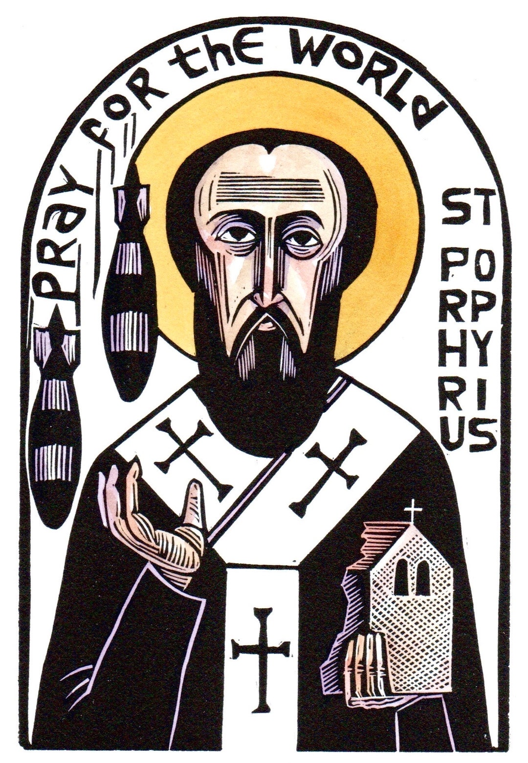 Saint Porphyrius Devotional Prayer Orthodox Icon - Etsy