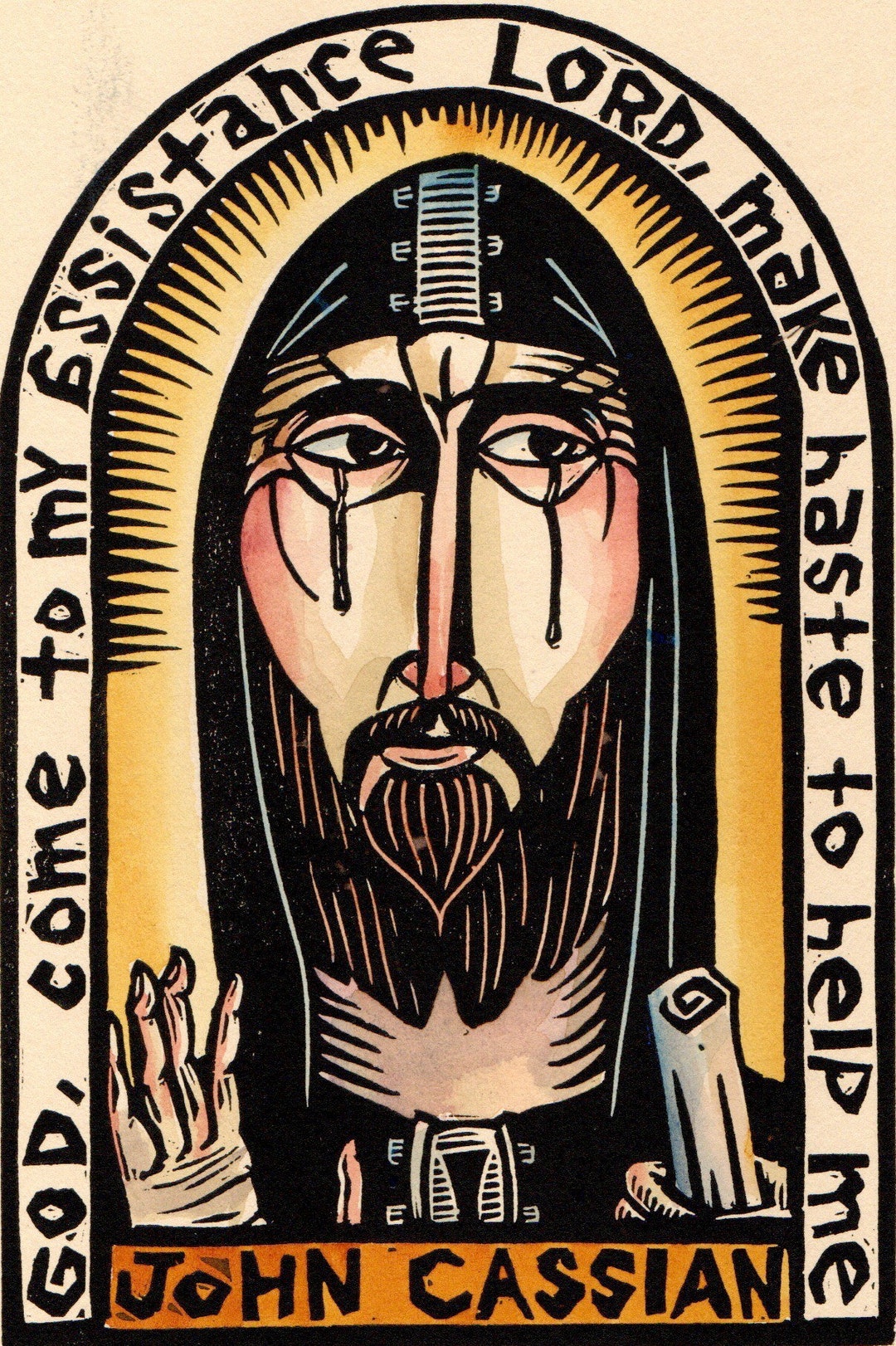 John Cassian Devotional Art Icon - Etsy