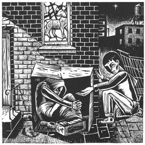 The Nativity Contemporary Rendition Original Block Print Linocut ...