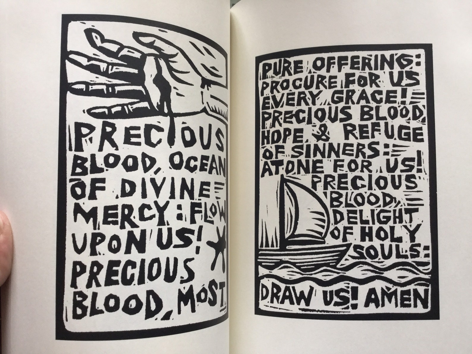 Psalms, Poems & Prayers Block Print Book Facsimile, Paperback - Etsy