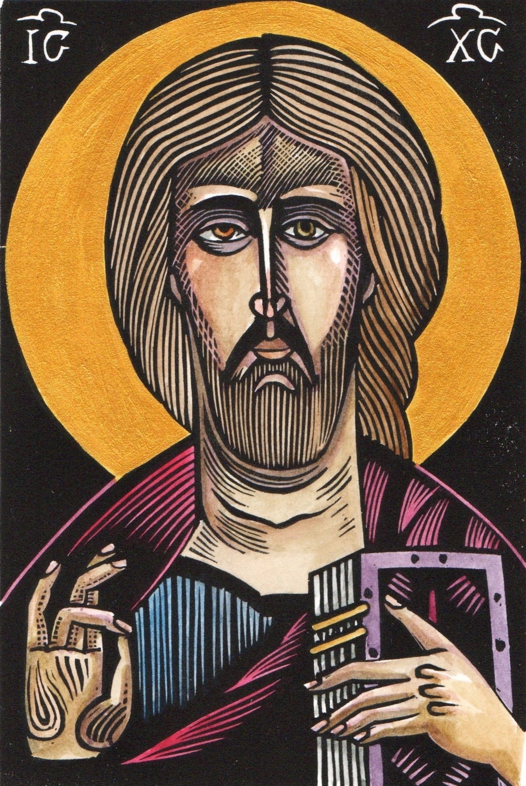 Christ Pantocrator Icon - Etsy