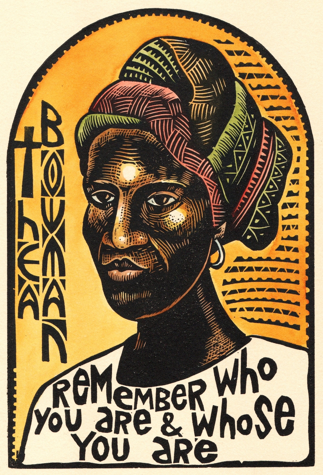 Thea Bowman Block Print Icon - Etsy