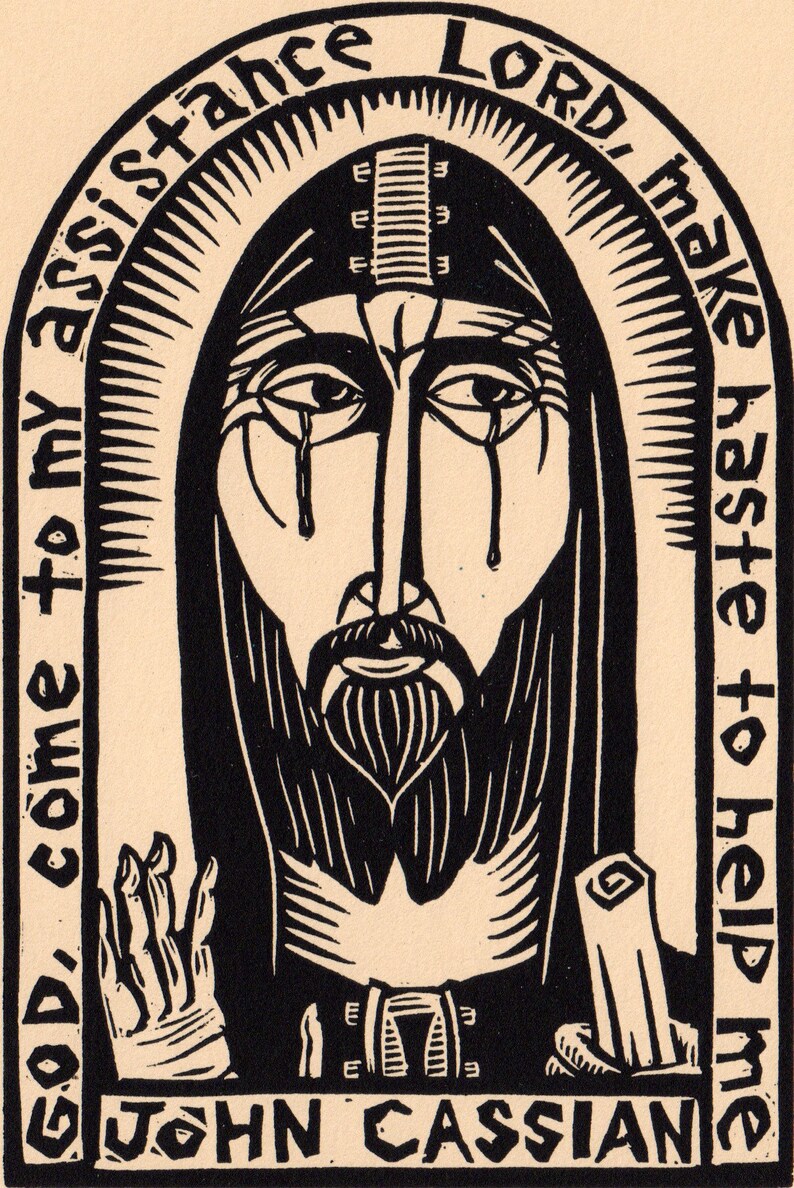 John Cassian Devotional Art Icon - Etsy