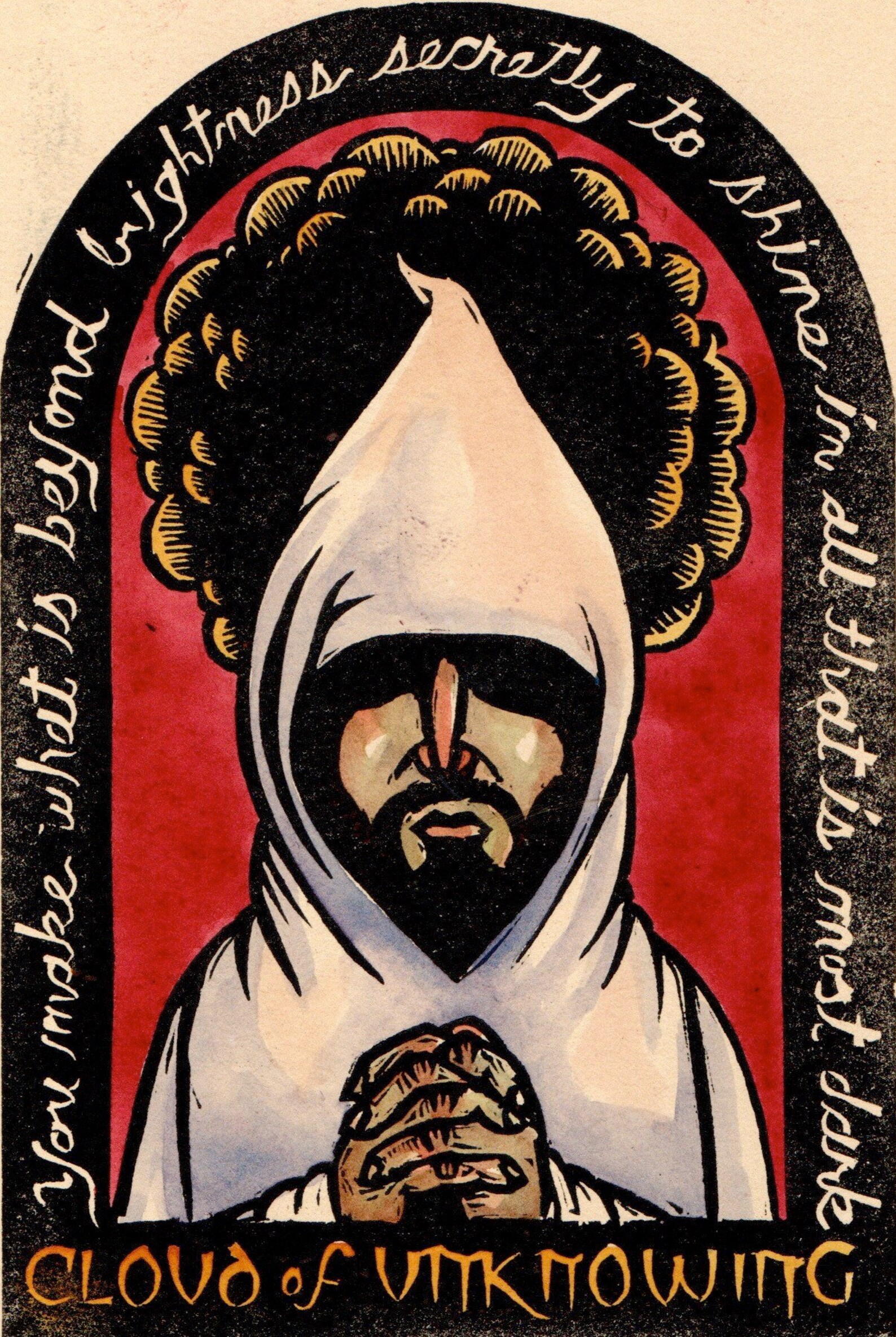 CLOUD OF UNKNOWING Block Print Devotional Prayer Christian - Etsy Canada