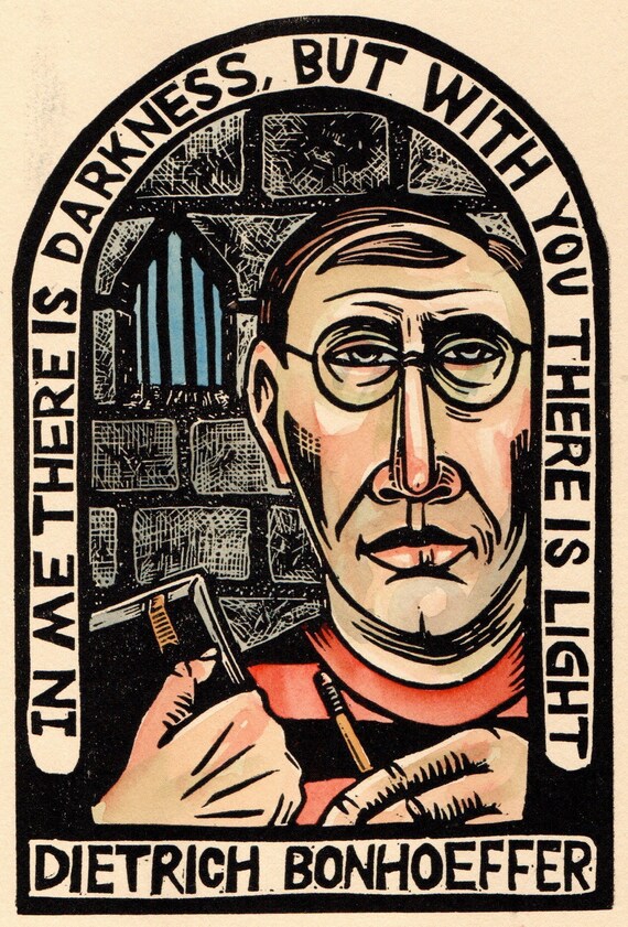 Dietrich Bonhoeffer Original Handmade Art Block Print - Etsy