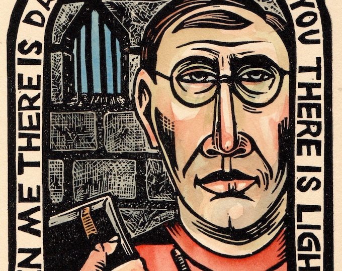 Dietrich Bonhoeffer Original Handmade Art Block Print - Etsy