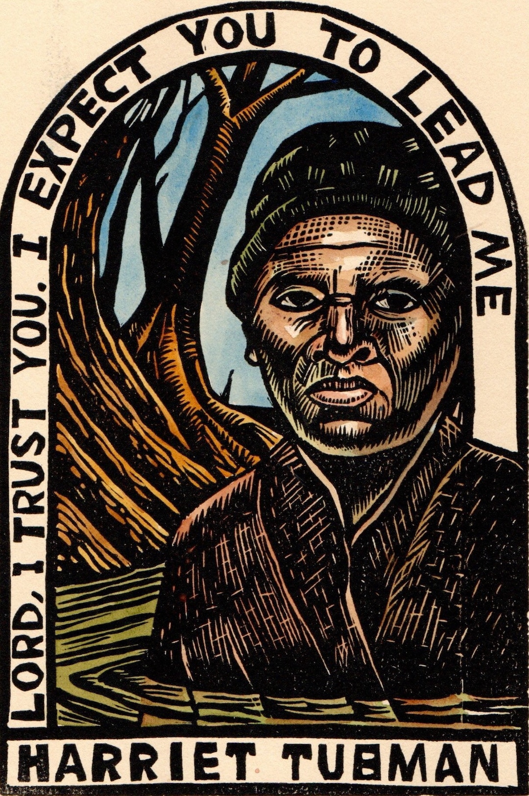 Harriet Tubman Original Woodcut Art - Etsy