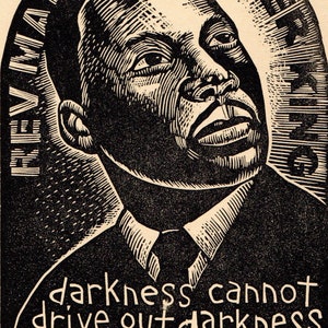 Martin Luther King Original Art Block Print - Etsy