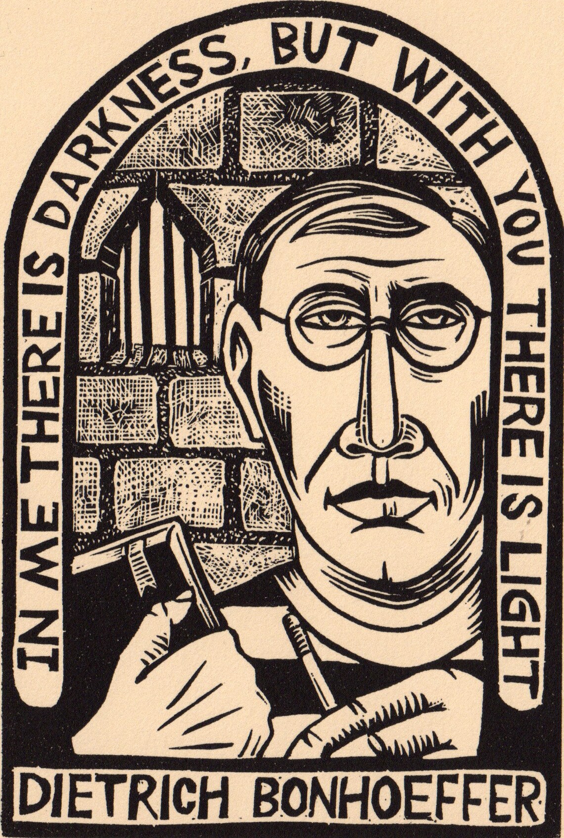 Dietrich Bonhoeffer Original Handmade Art Block Print - Etsy