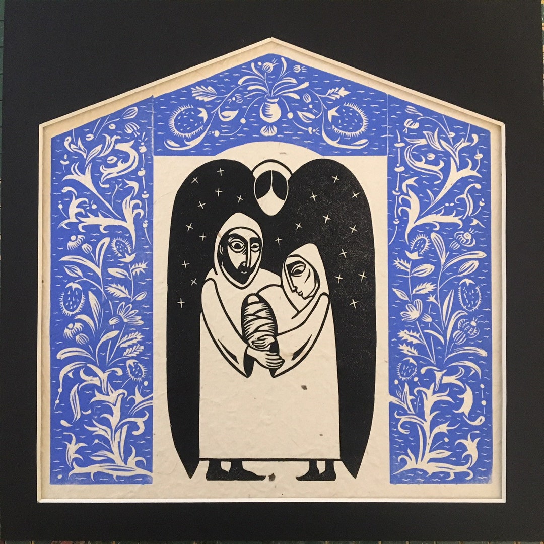 Blue Nativity Christmas Birth of Christ - Etsy