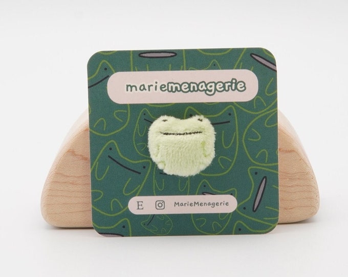 Frog Pin - One Squishy Extra Small Nugget Plush Pin - Etsy