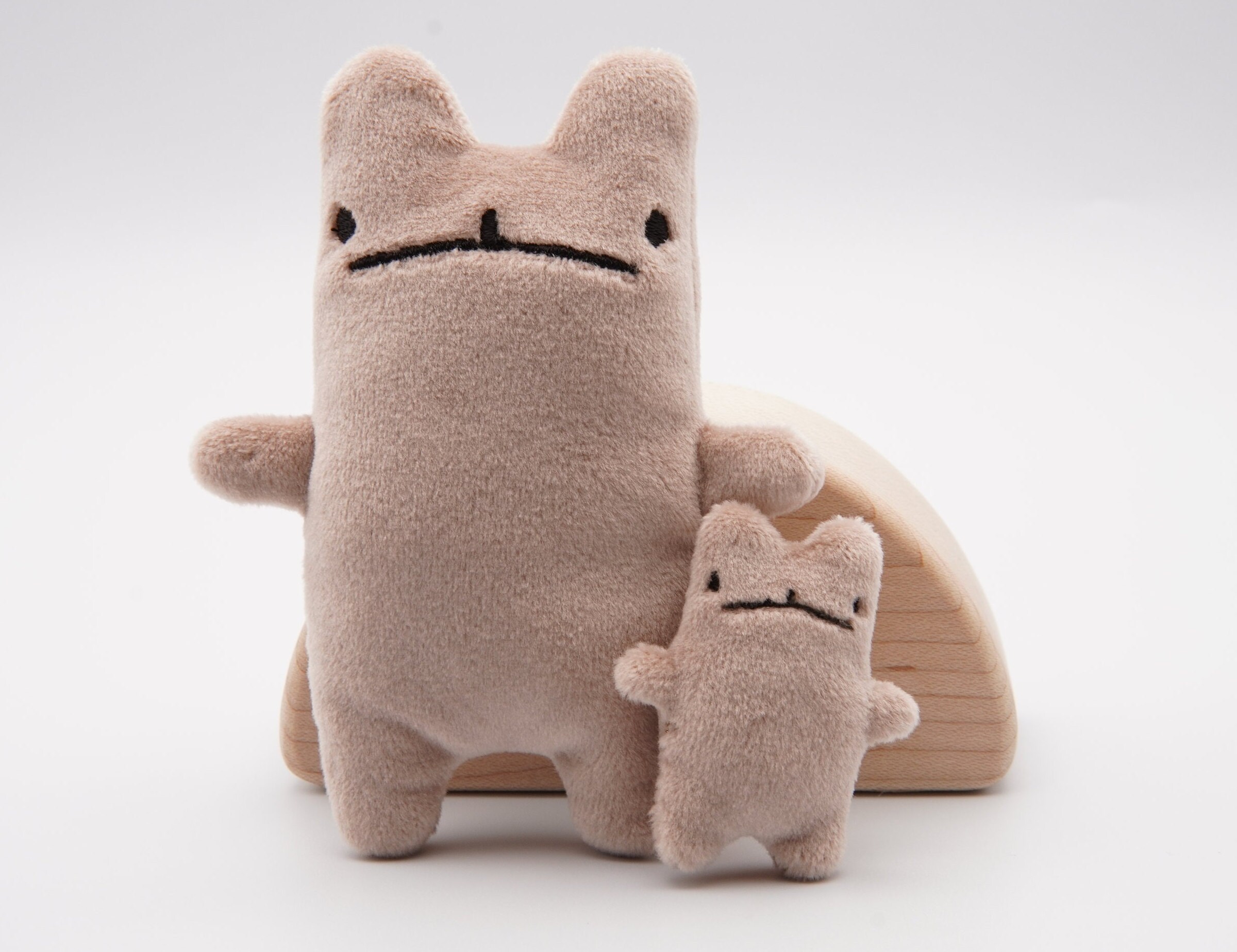 Mini Squishy Bear Mochi Minky Nugget Plush - Light Brown - Etsy