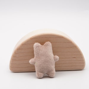 Mini Squishy Bear Mochi Minky Nugget Plush - Light Brown - Etsy