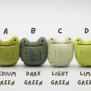 Choice of One Mini Squishy Frog Mochi Minky Nugget Plush - Etsy