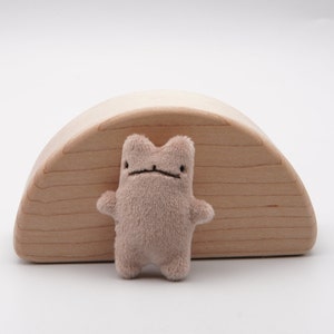 Mini Squishy Bear Mochi Minky Nugget Plush - Light Brown - Etsy