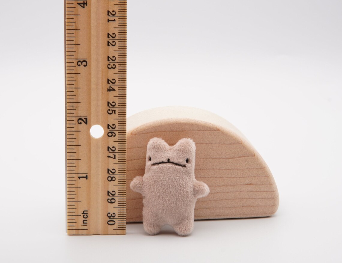 Mini Squishy Bear Mochi Minky Nugget Plush - Light Brown - Etsy