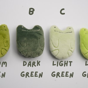 Choice of One Mini Squishy Frog Mochi Minky Nugget Plush - Etsy