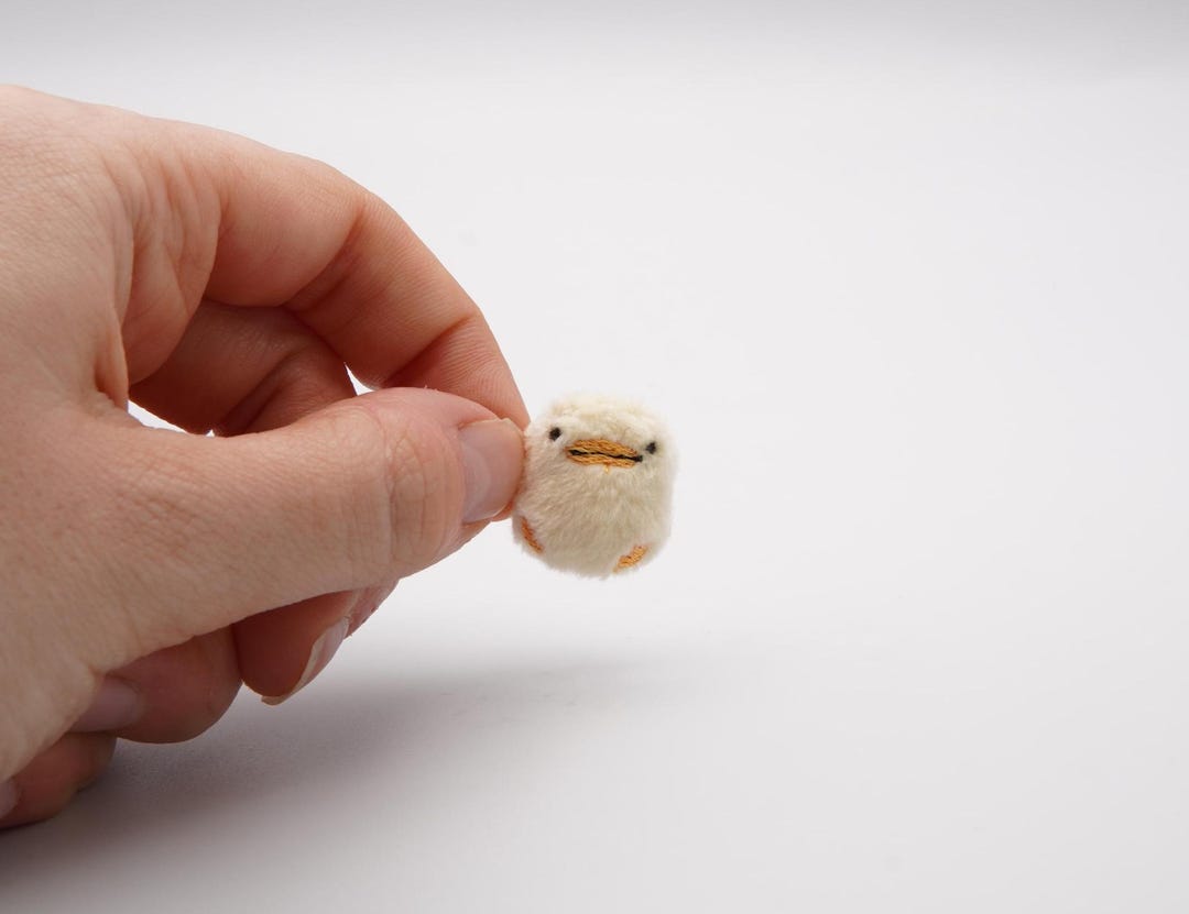 Smallest Chick Duck Plush Possible - Marshmallow Mochi Minky Plushie ...