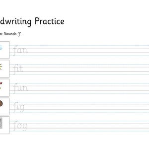 Complex Speed Sound Chart Worksheets – 100 Illustrated Handwriting ...