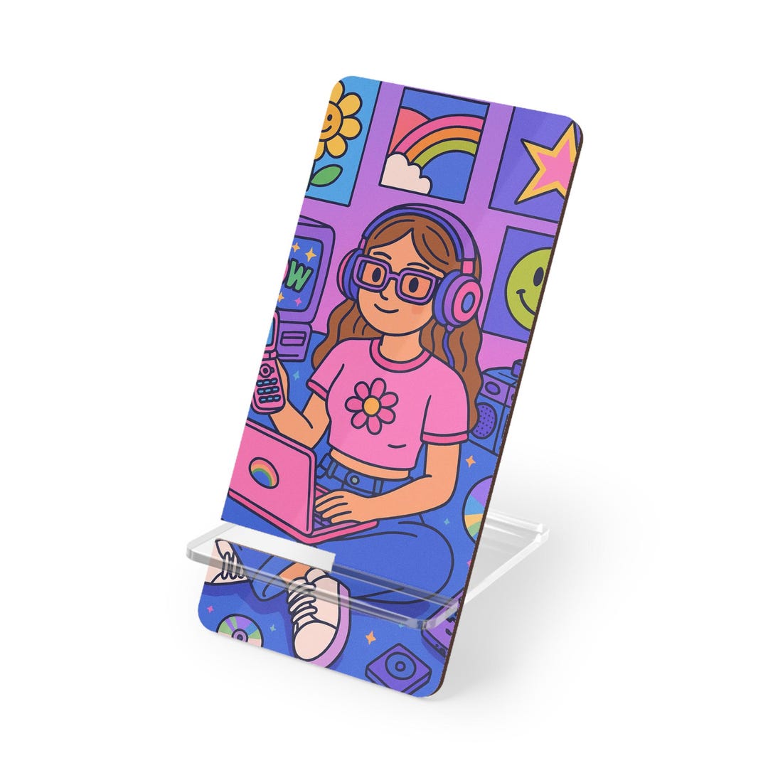 Y2K Phone Stand Cute Desk Accessory Gift for Teen Girl Tech Lover Retro ...