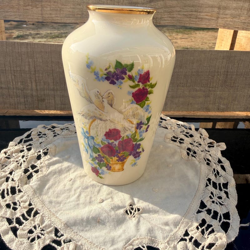 Lenox Vases With Birds - Etsy