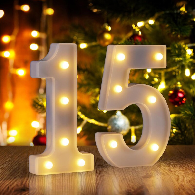 Light up Numbers - Etsy