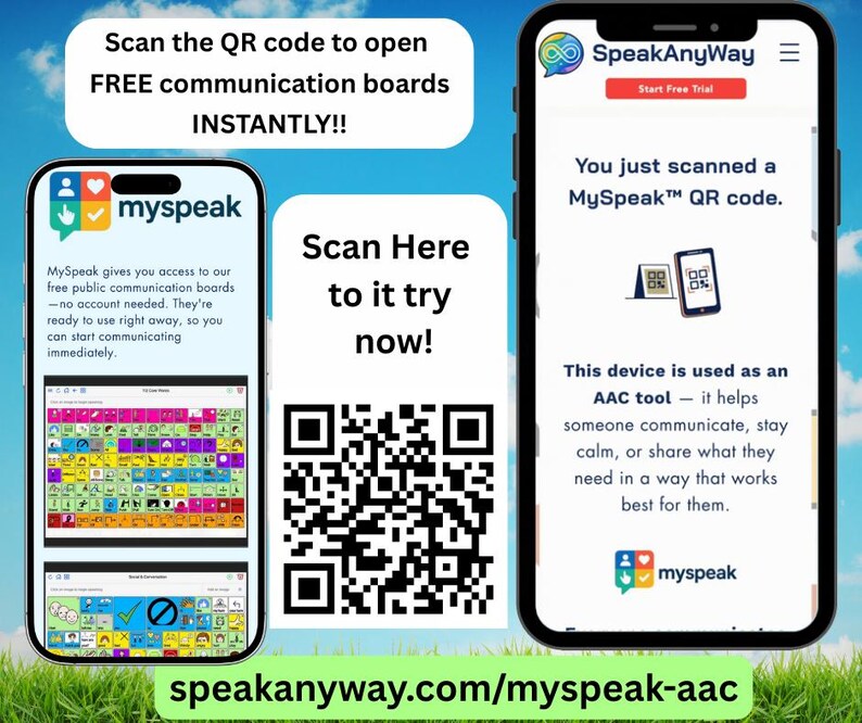 I Speak AAC - Printable AAC Awareness Stickers – Set of 4 | Myspeak ...