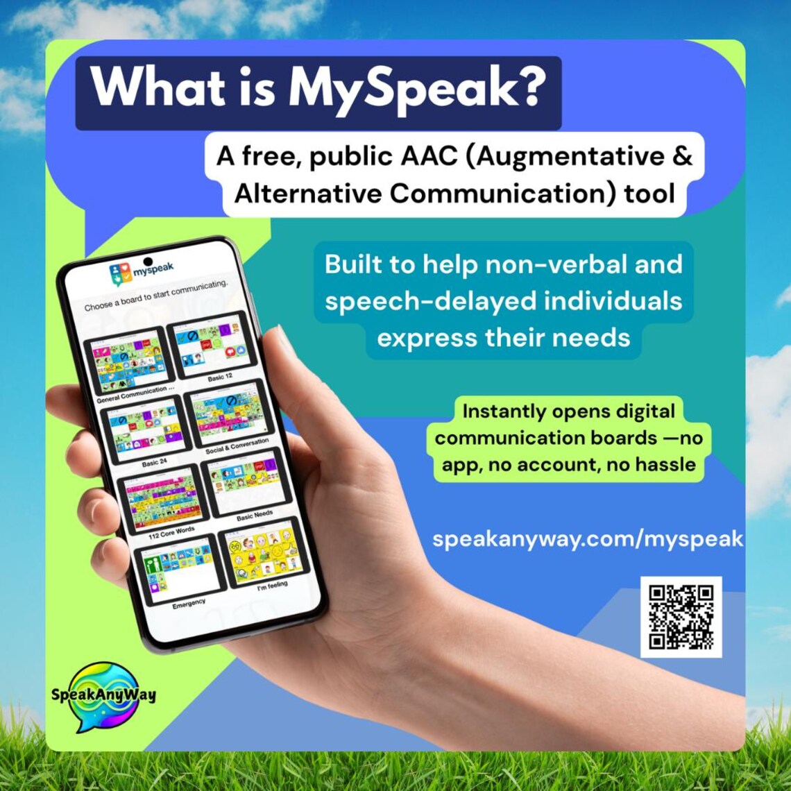 Printable AAC Tablet Tag: 'my Voice' QR Code (digital Download) - Etsy