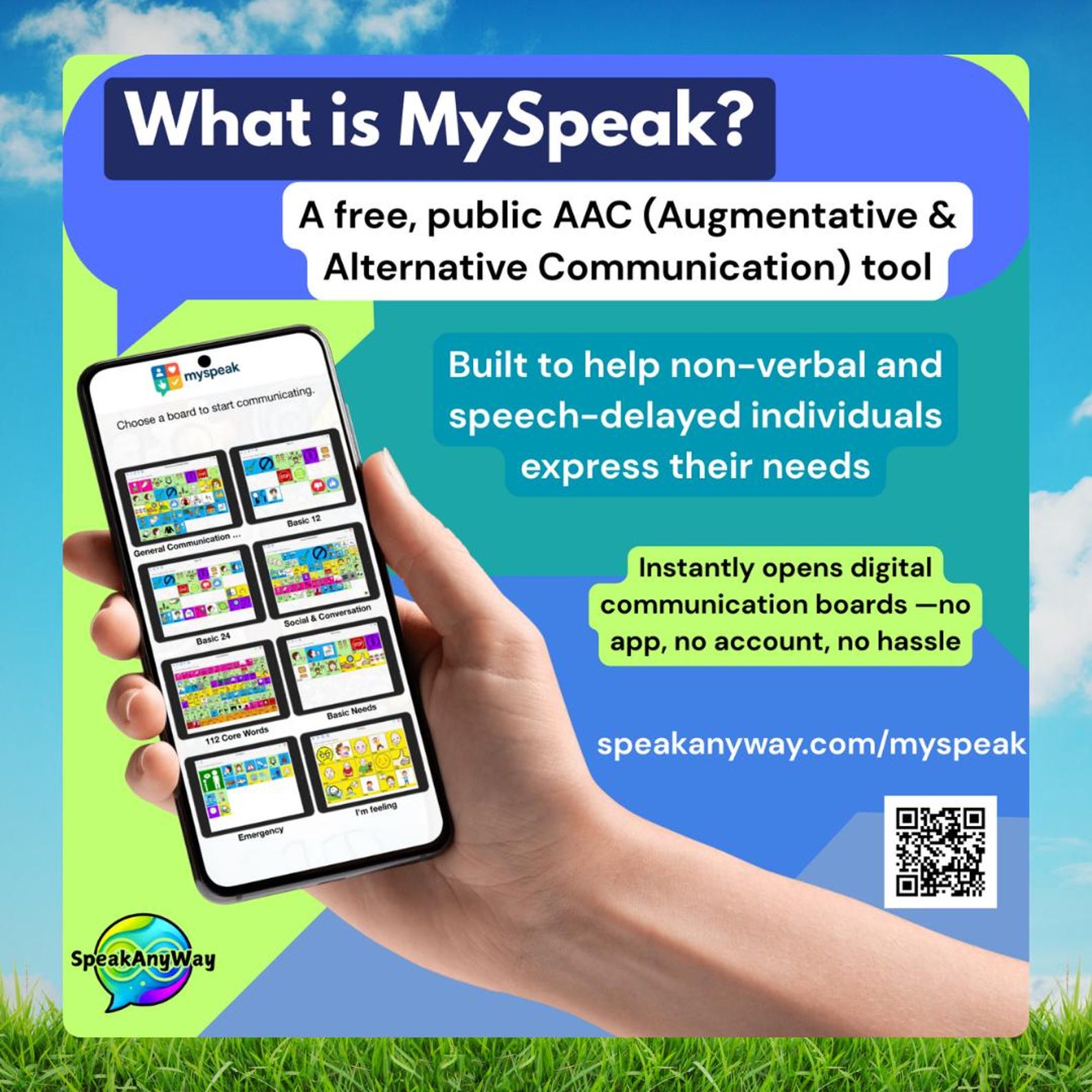 Printable AAC Tablet Tag: 'my Voice' QR Code (digital Download) - Etsy