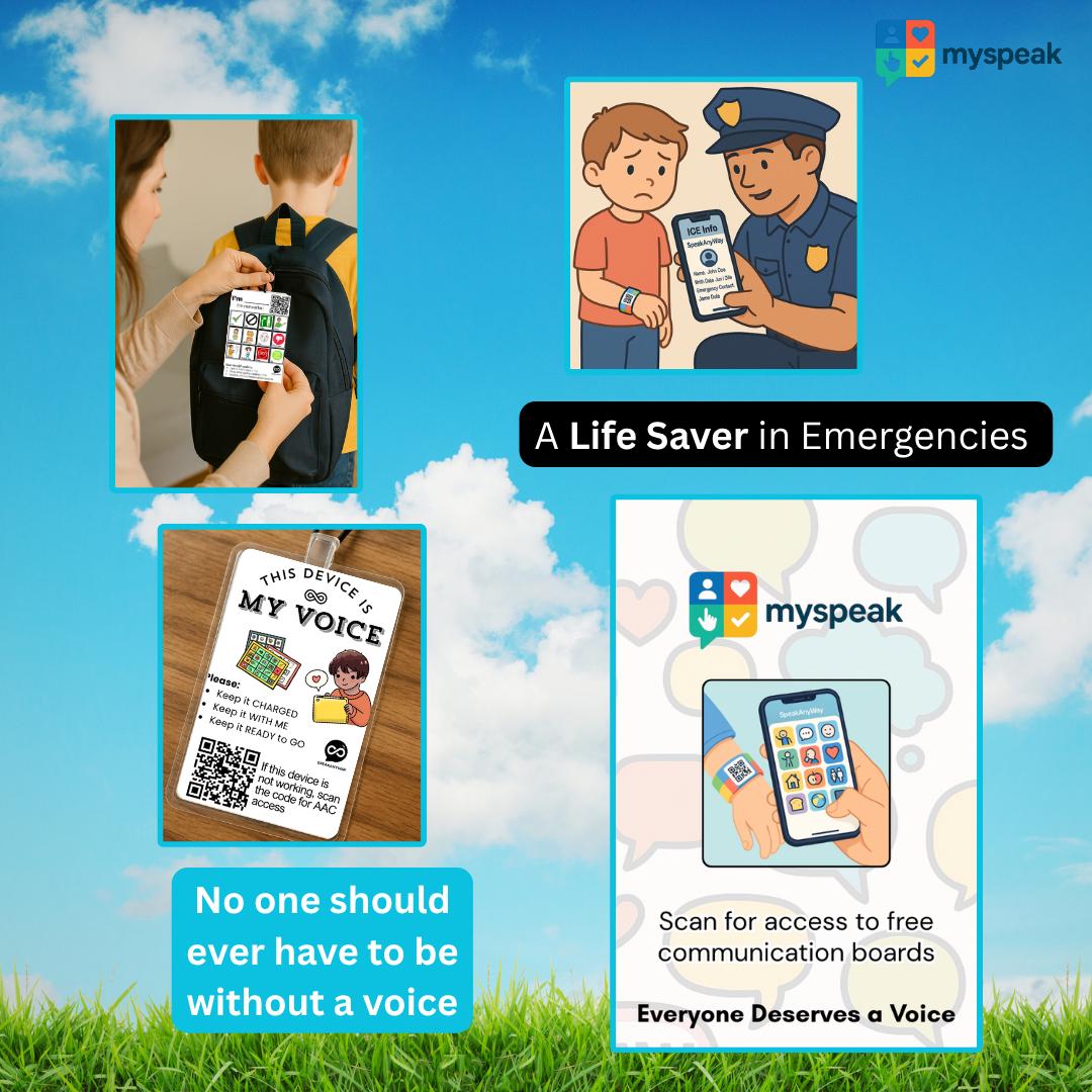 Printable AAC Tablet Tag: 'my Voice' QR Code (digital Download) - Etsy