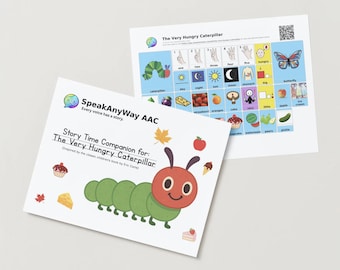 Very Hungry Caterpillar AAC Board | Printable Story Time Communication ...
