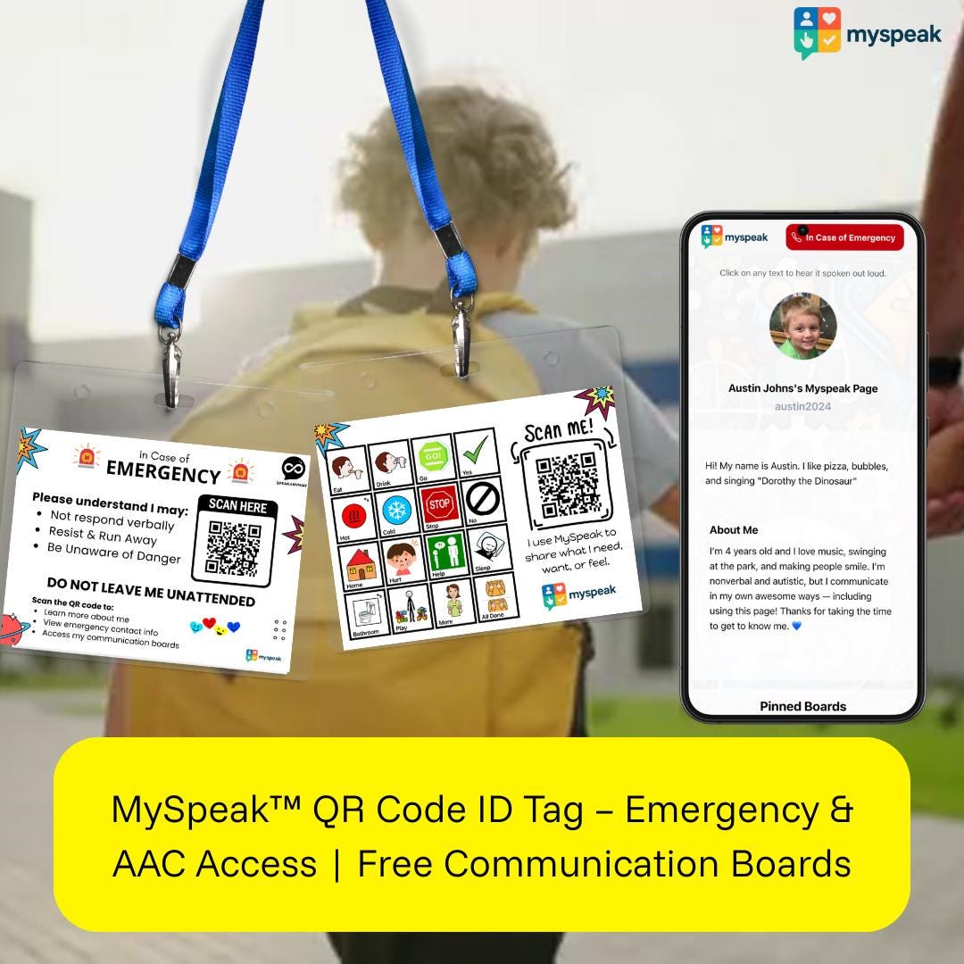 Printable AAC Emergency Card & Communication Board | 4x3 Digital ...
